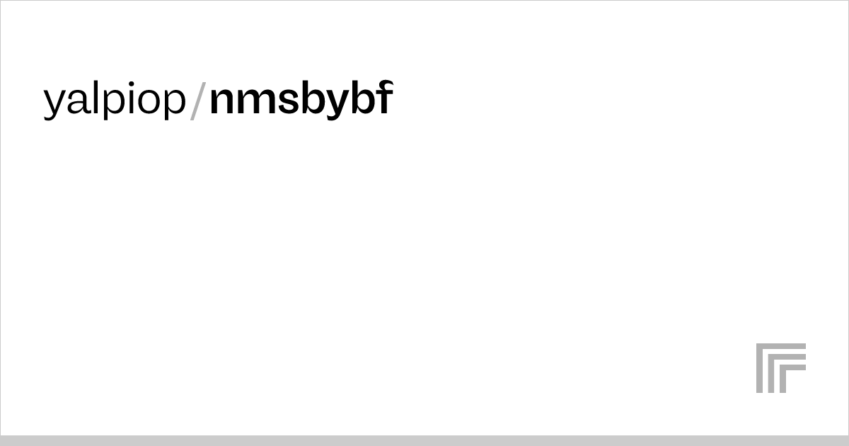 Examples – yalpiop/nmsbybf – Replicate