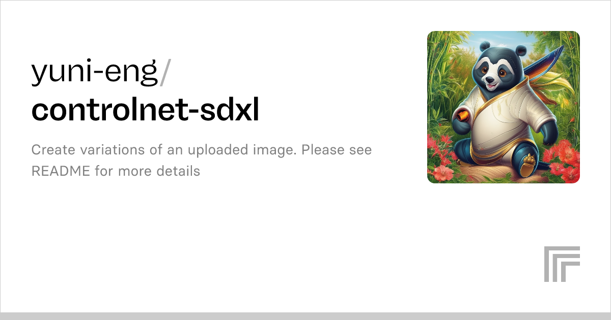 yuni-eng/controlnet-sdxl | Run with an API on Replicate