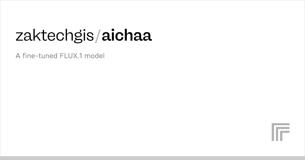 zaktechgis/aichaa – Run with an API on Replicate