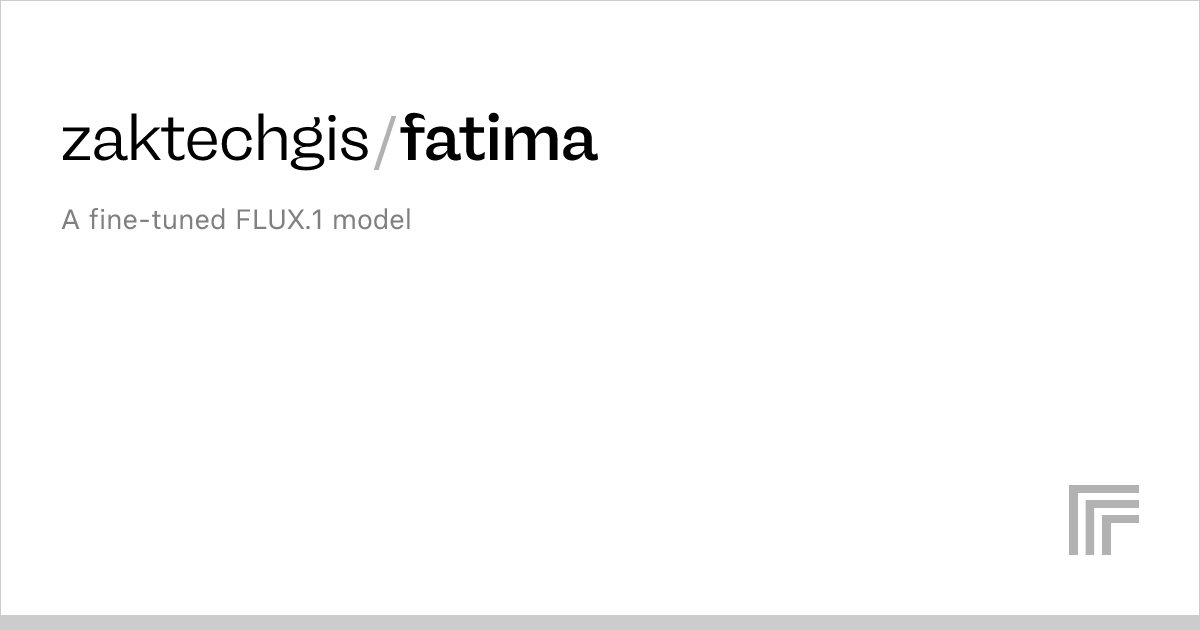 Examples – zaktechgis/fatima – Replicate