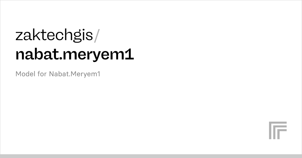 Examples – zaktechgis/nabat.meryem1 – Replicate