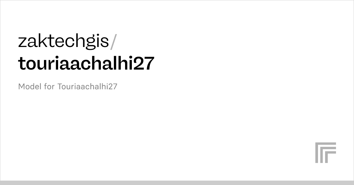 Examples – zaktechgis/touriaachalhi27 – Replicate