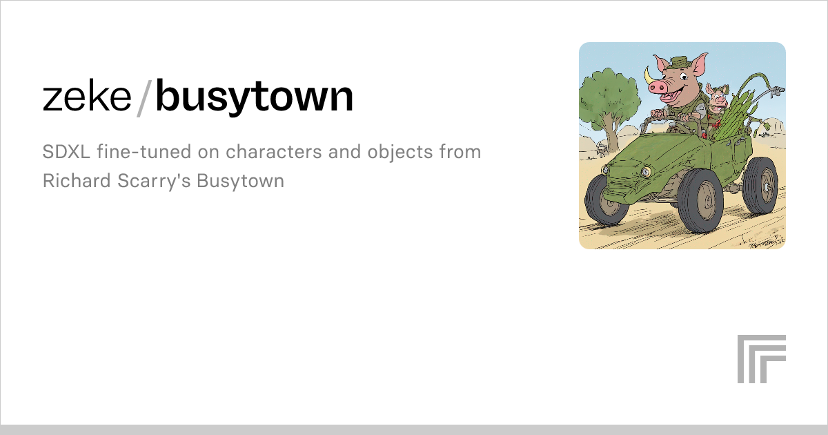 zeke/busytown – Run with an API on Replicate