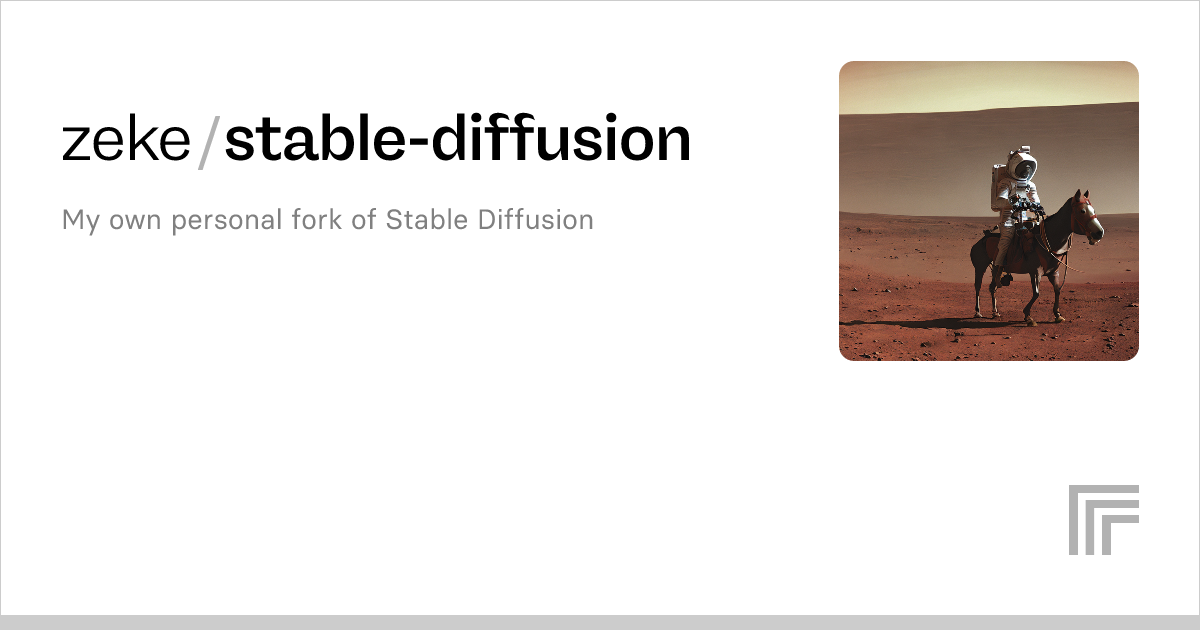 zeke/stable-diffusion | Run with an API on Replicate