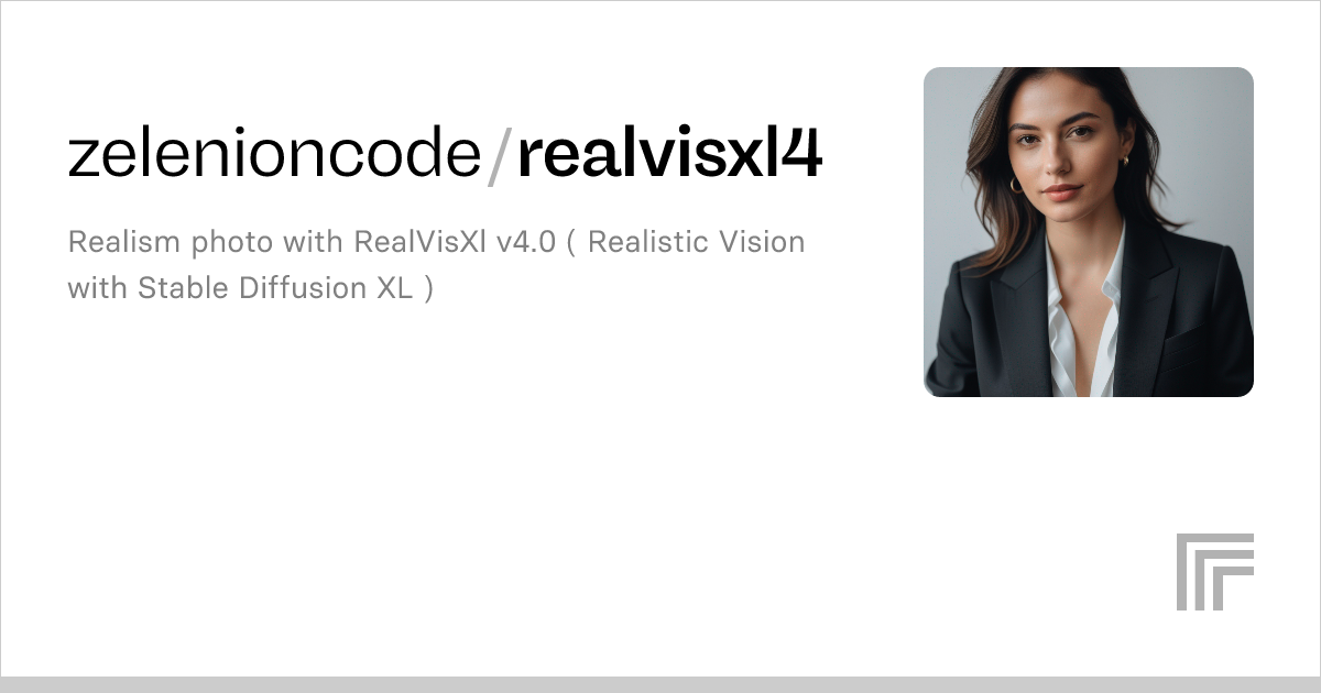 zelenioncode/realvisxl4 | Run with an API on Replicate